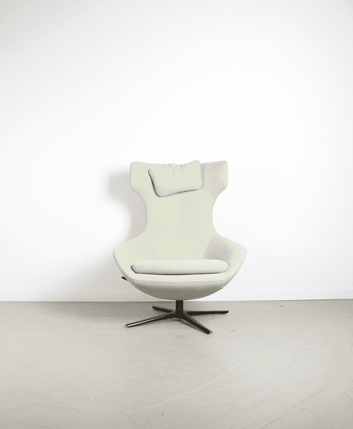 Leolux Caruzzo Fauteuil +Voetenbank Beige Stof – Zwart - Zillions ...